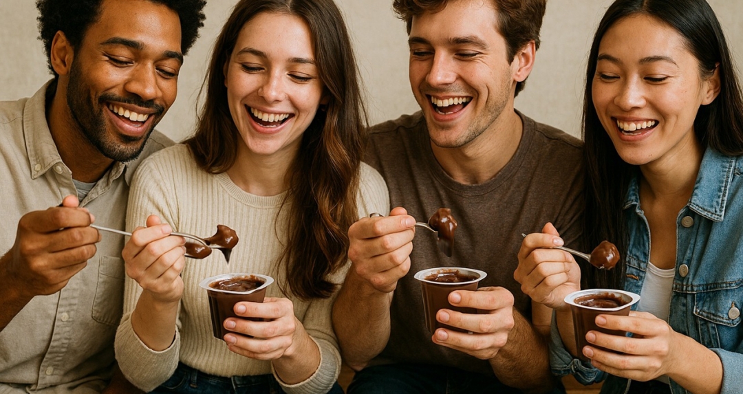Pudding mit der Gabel essen – Wie virale Trends entstehen | wissen.de
